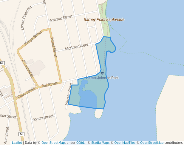 Hector Johnson Park in Barney Point | Map and Routes