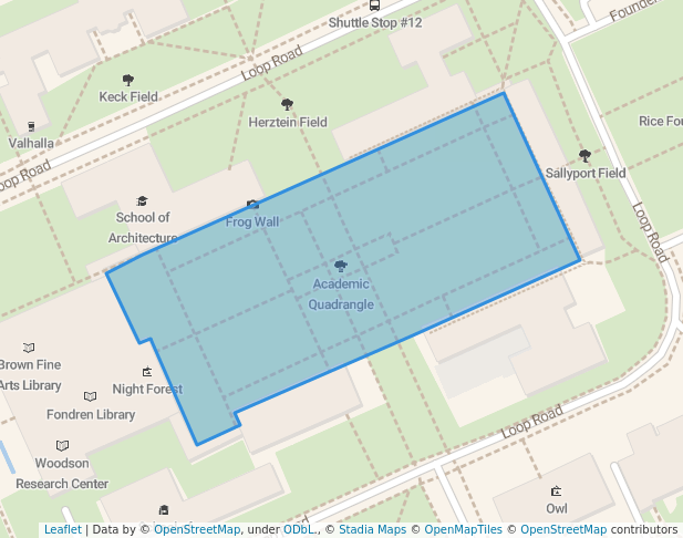 Academic Quadrangle in Houston | Map and Routes