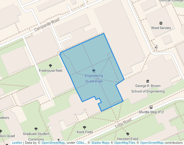 Engineering Quadrangle in Houston | Map and Routes