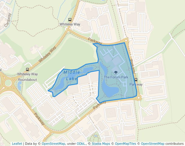 The Forum Park in Whiteley | Map and Routes