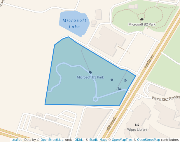 Microsoft B3 Park in Hyderabad | Map and Routes