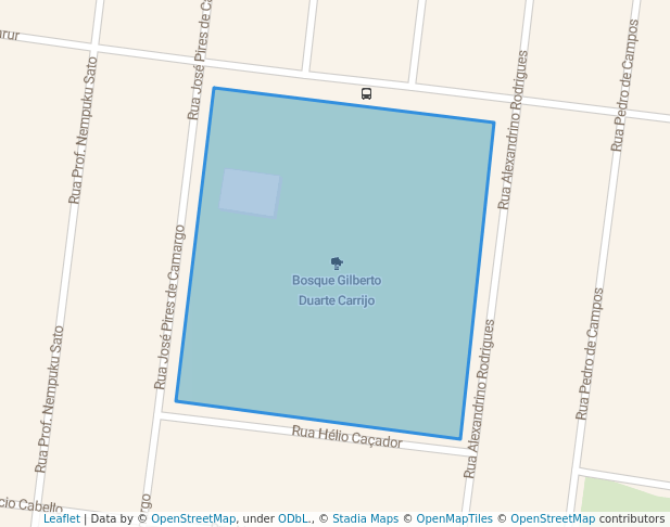 Bosque Gilberto Duarte Carrijo in Bauru | Map and Routes