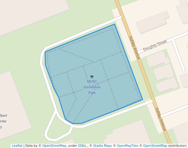 MUSC Horseshoe Park in Charleston | Map and Routes