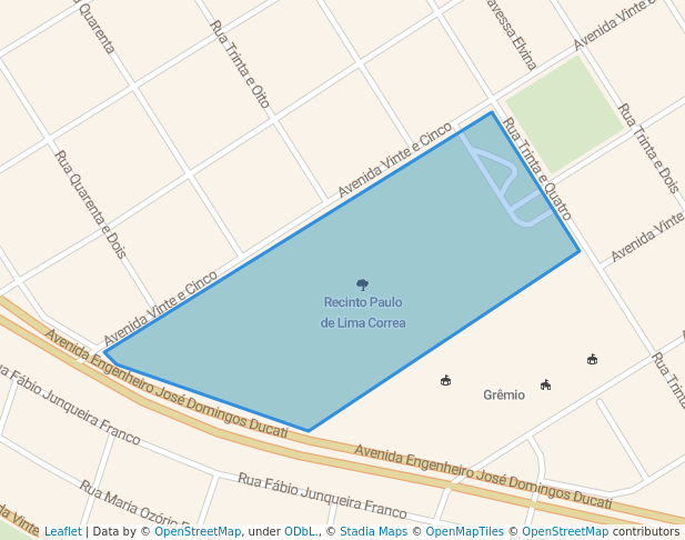 Recinto Paulo de Lima Correa in Barretos | Map and Routes