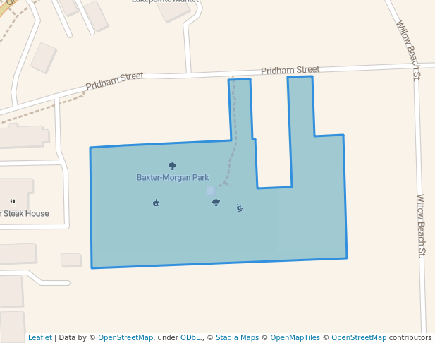 Baxter-Morgan Park in Keego Harbor | Map and Routes