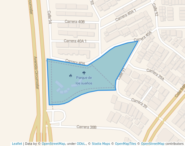 Parque de los sueños in Barranquilla | Map and Routes