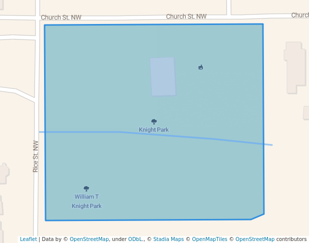 Knight Park in Atlanta | Map and Routes