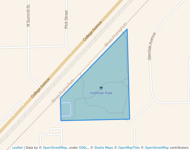 Hoffman Park in Wheaton | Map and Routes