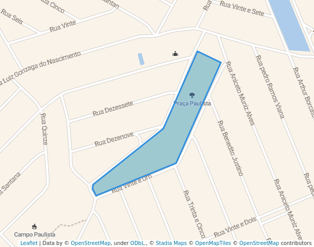 Praça Paulista in Monte Mor | Map and Routes