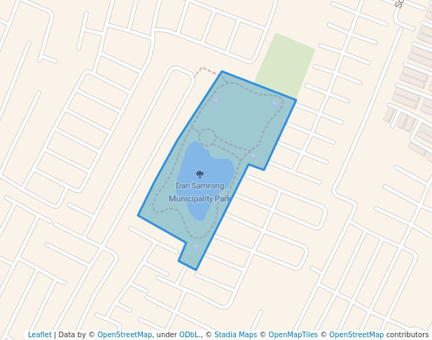 Dan Samrong Municipality Park in Tambon Sam Rong Nua | Map and Routes