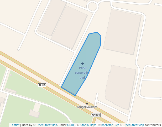 Porur corporation park in Chennai | Map and Routes