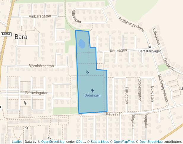 Gröningen in Bara | Map and Routes
