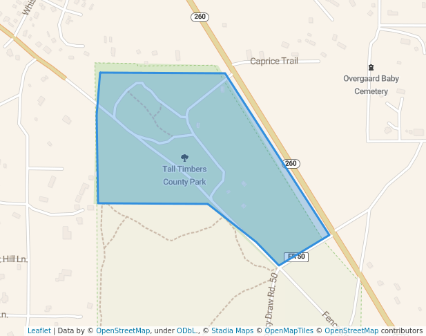 Tall Timbers County Park in Heber-Overgaard | Map and Routes