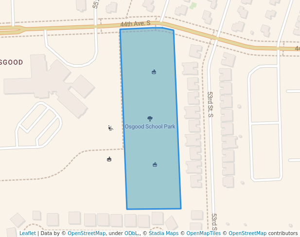 Osgood School Park in Fargo | Map and Routes
