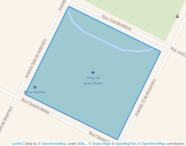 Praça da Igreja Matriz in Matão | Map and Routes