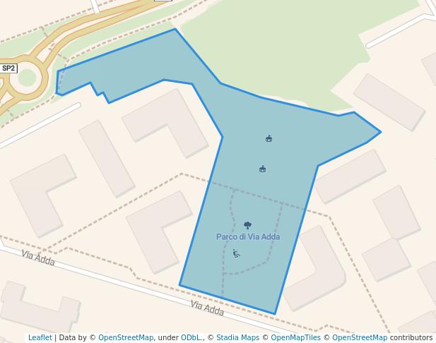Parco di Via Adda in Concorezzo | Map and Routes