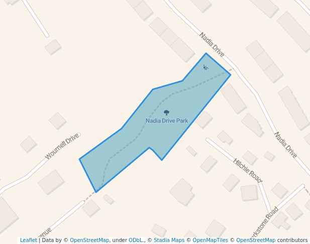 Nadia Drive Park in Dartmouth | Map and Routes