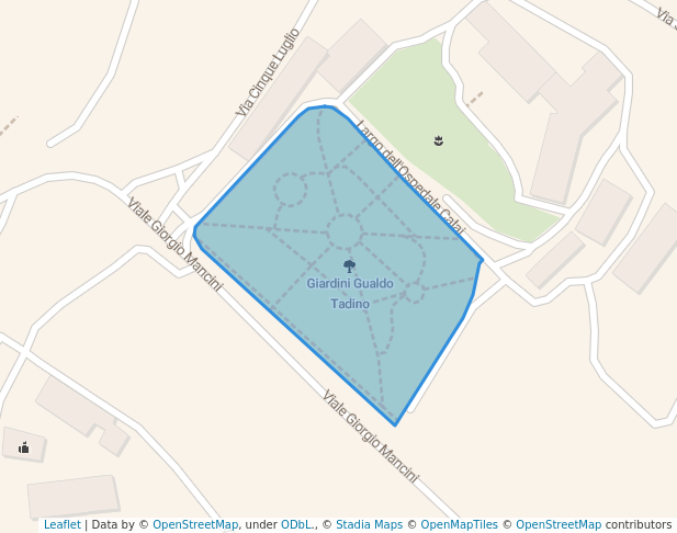 Giardini Gualdo Tadino in Gualdo Tadino | Map and Routes