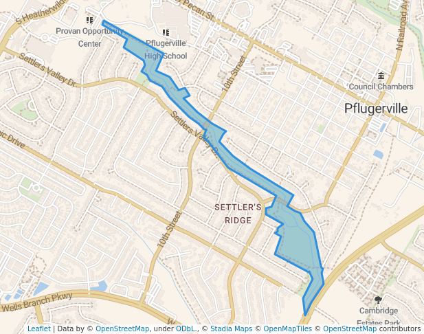 Creekside Park in Pflugerville | Map and Routes