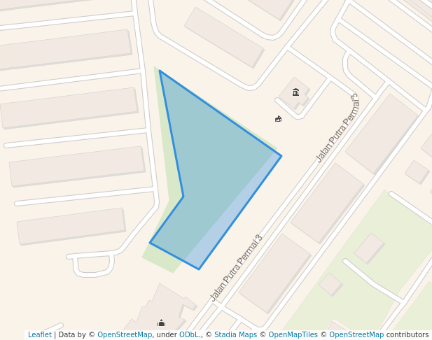 Putra Permai Block D Playground in Seri Kembangan | Map and Routes