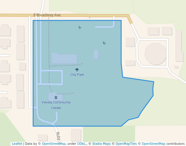 City Park in Veneta | Map and Routes