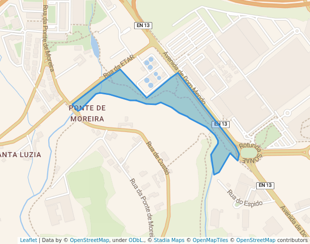 Parque da Ponte de Moreira in Moreira | Map and Routes