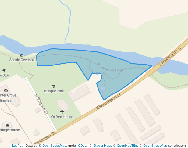 Bosque Park in Stephenville | Map and Routes