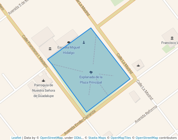 Plaza Principal Sabinas, Coahuila in Sabinas | Map and Routes