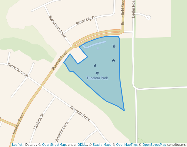 Tucalota Park in Winchester | Map and Routes