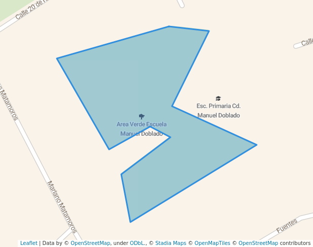 Area Verde Escuela Manuel Doblado in Centro | Map and Routes