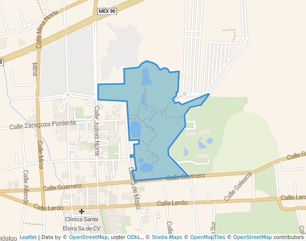 Parque Acuático in Abasolo | Map and Routes