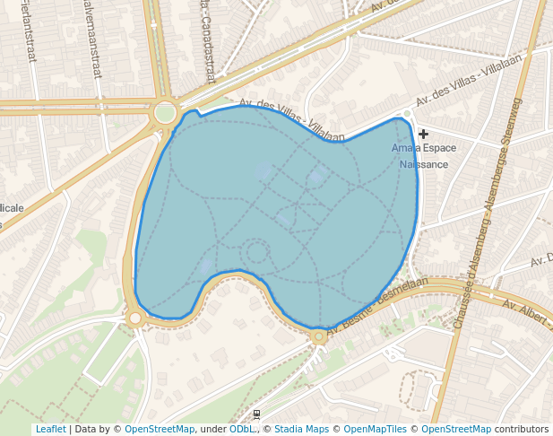 Parc de Forest - Park van Vorst in Vorst | Map and Routes