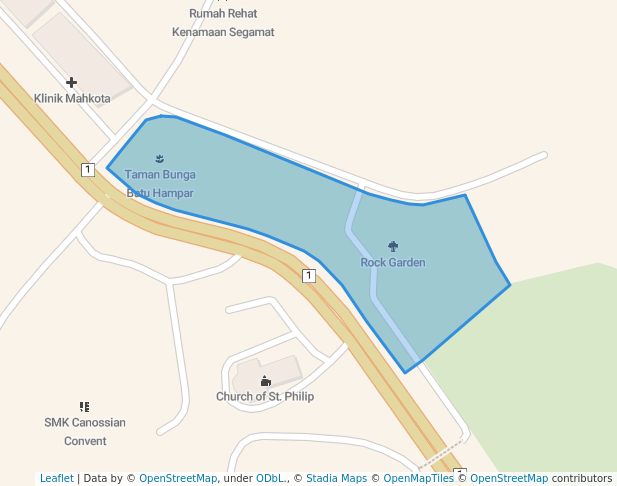 Rock Garden in Segamat | Map and Routes