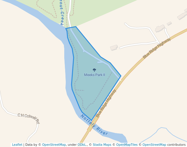 Meeks Park II in Blairsville | Map and Routes