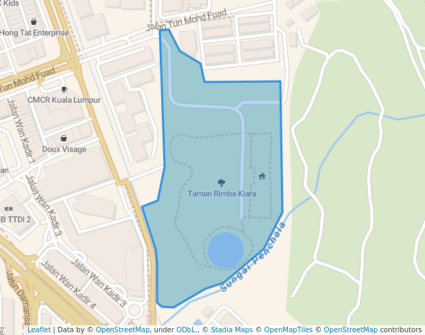 Taman Rimba Kiara in Kuala Lumpur | Map and Routes
