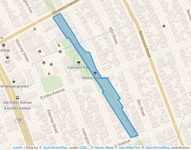 Ohlone Greenway in El Cerrito | Map and Routes