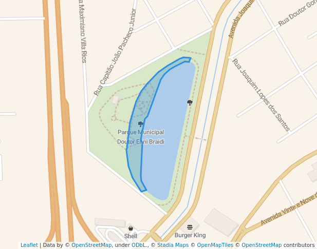 Parque do Lago in Leme | Map and Routes