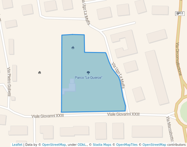 Parco "Le Querce" in Castelbellino Stazione | Map and Routes