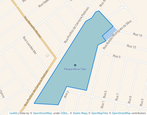 Parque Nova Tatui in Tatuí | Map and Routes