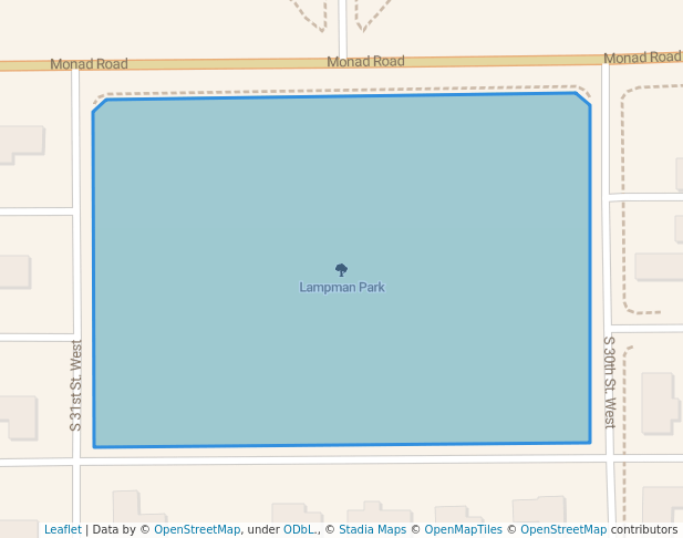 Lampman Park in Billings | Map and Routes