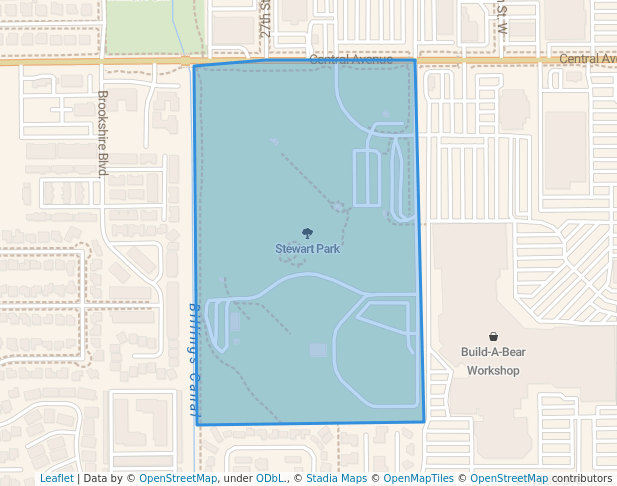 Stewart Park in Billings | Map and Routes