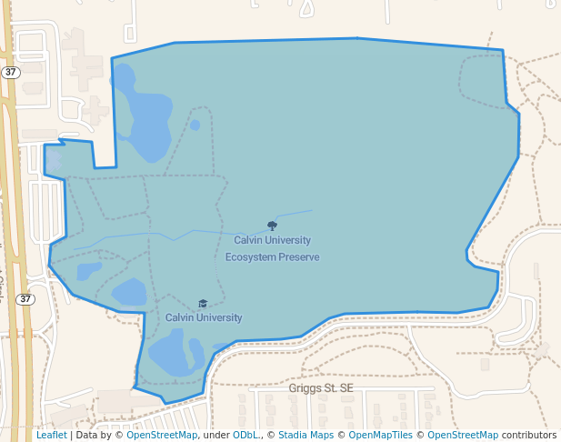 Calvin University Ecosystem Preserve in Grand Rapids | Map and Routes