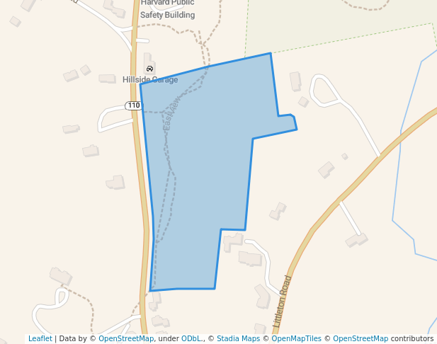 Eastview (Elwell) Land in Harvard | Map and Routes