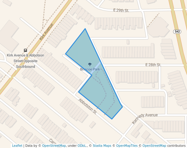 Briscoe Park in Baltimore | Map and Routes