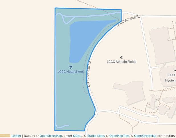 LCCC Natural Area in Cheyenne | Map and Routes