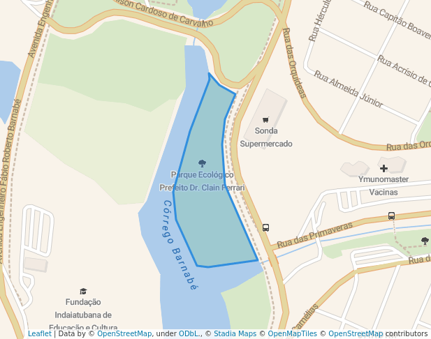 Parque Ecológio in Indaiatuba | Map and Routes