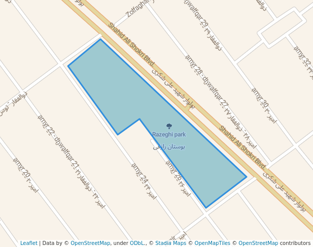 Razeghi park in Mashhad | Map and Routes
