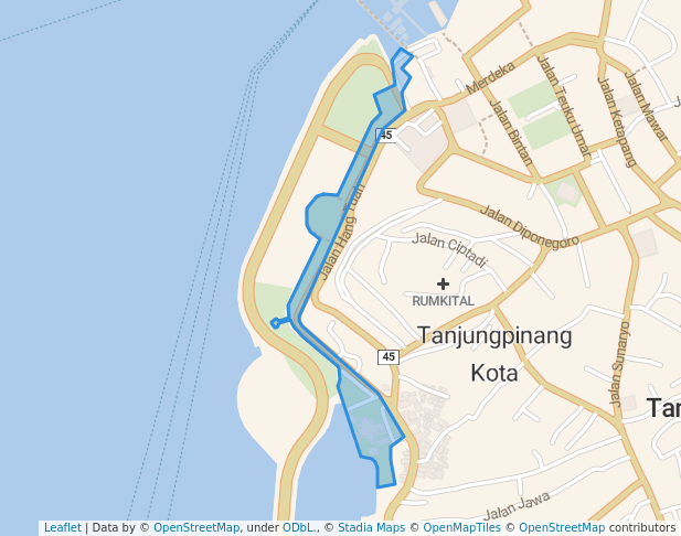 Taman Tepi Laut in Tanjung Pinang | Map and Routes