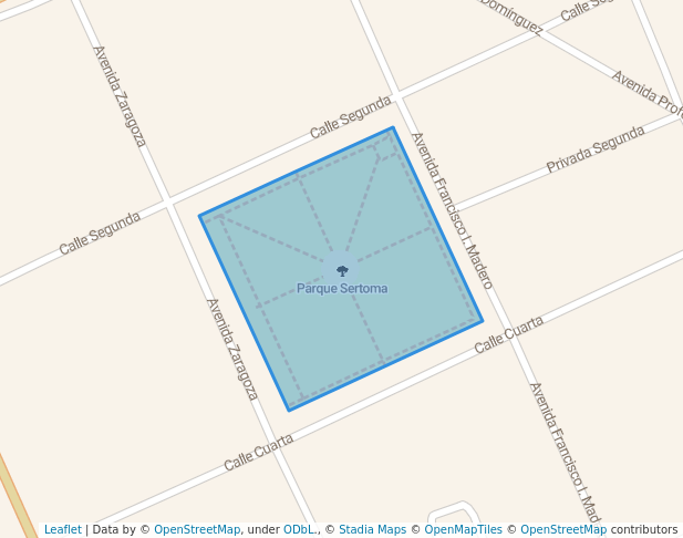 Parque Sertoma in Ojinaga | Map and Routes