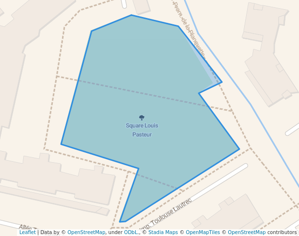 Square Louis Pasteur in La Garde | Map and Routes